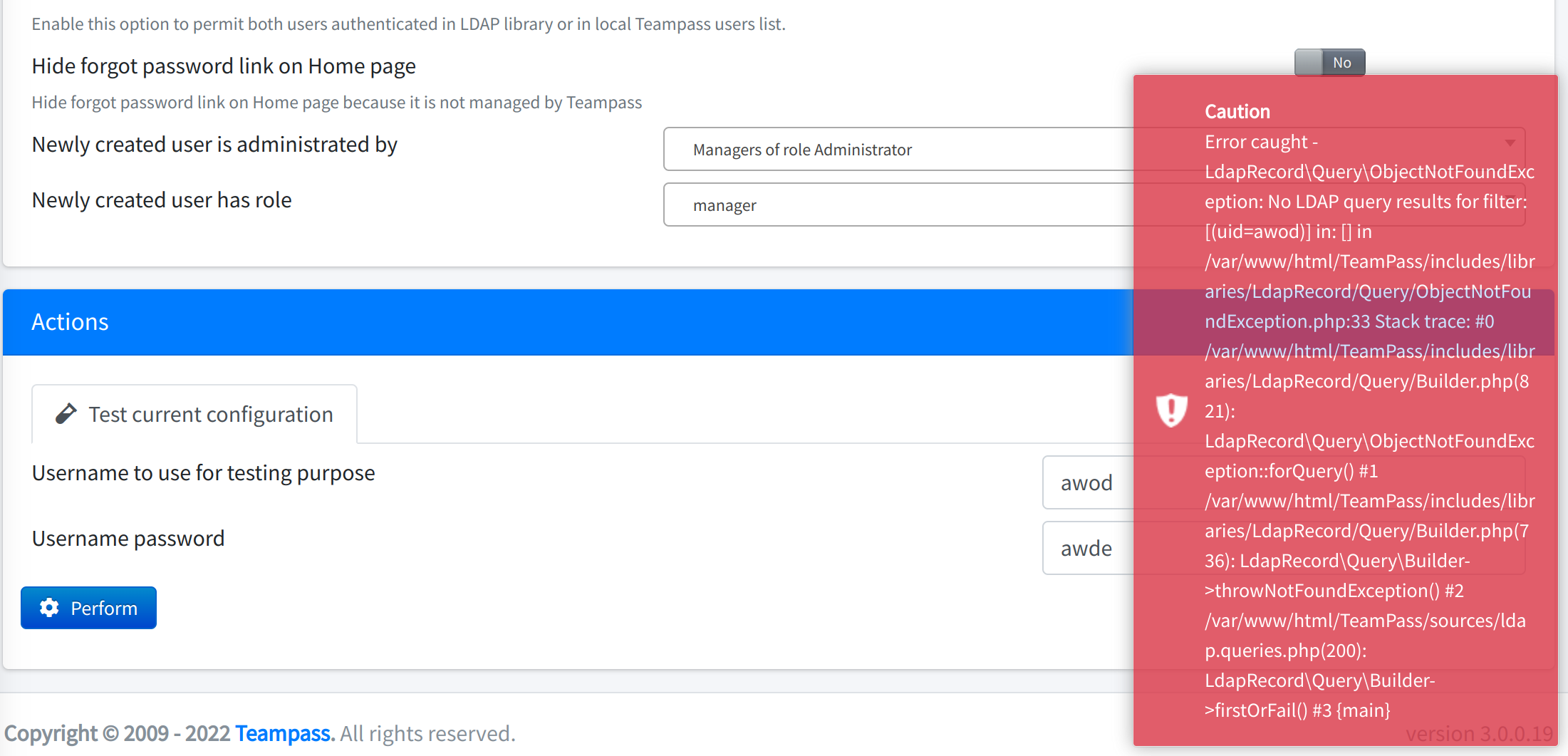 Teampass Freeipa And Ldap Synchronization Not Working · Issue 3335 · Nilsteampassnet Teampass