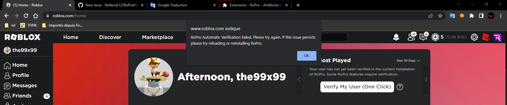 cannot verify user and the normal ropro does not do this · Issue #18 ...