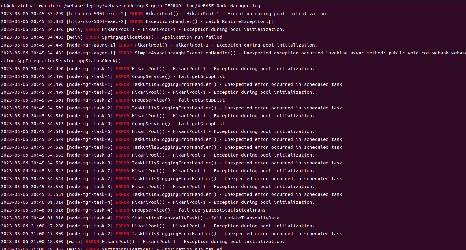 webase-node-mgr运行出错 · Issue #277 · WeBankBlockchain/WeBASE · GitHub