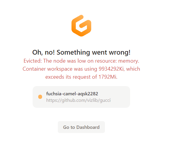 Evicted the node was low on resources and killed all saved changes in ...