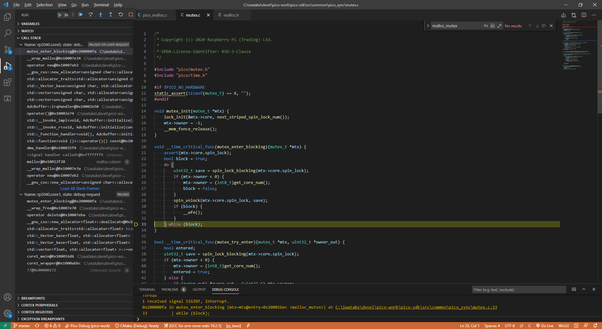 [pj_adc_fft] System freeze · Issue #2 · iwatake2222/pico-work · GitHub