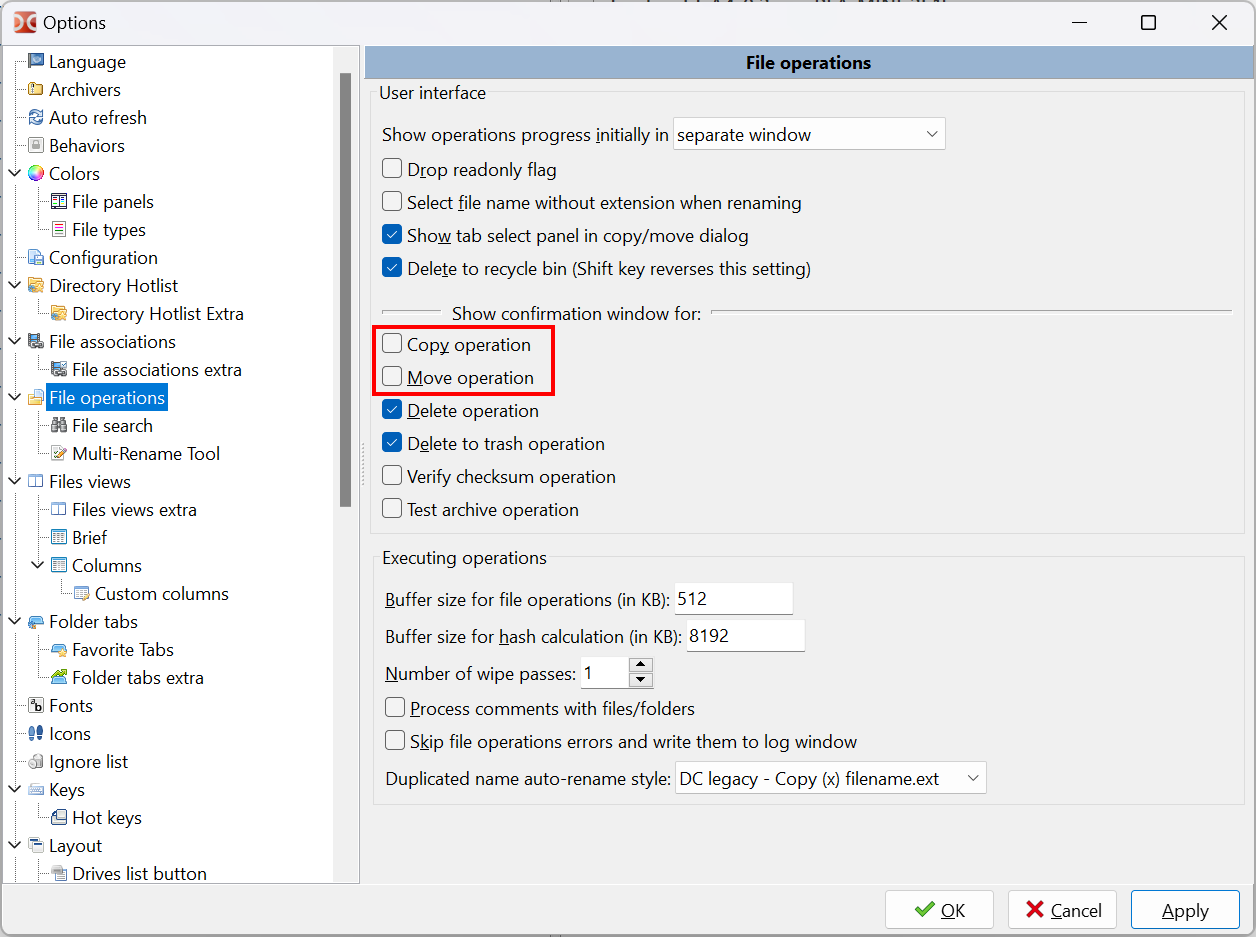 Show confirmation window option does no effects · Issue #641 · doublecmd/doublecmd · GitHub