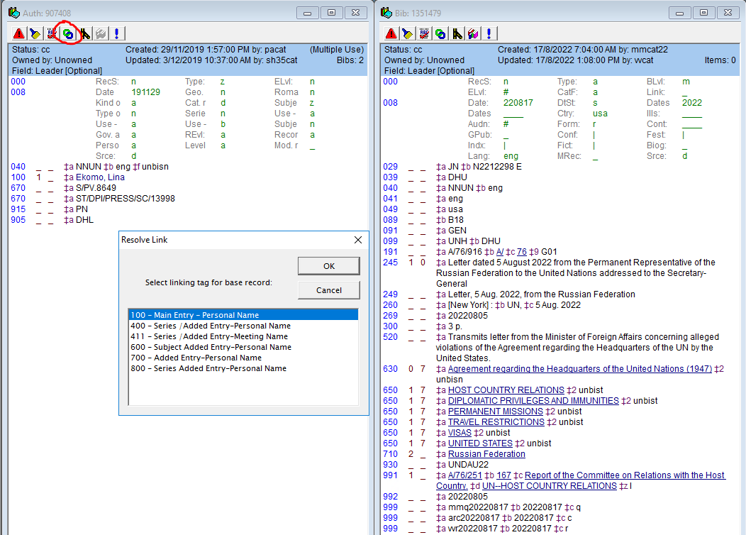 Linking bibliographic and authority records · Issue #602 · dag-hammarskjold-library/dlx-rest ...