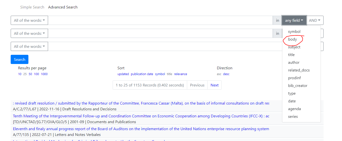 Change label of logical field "Body" to "Series Symbol" · Issue #870 · dag-hammarskjold-library ...