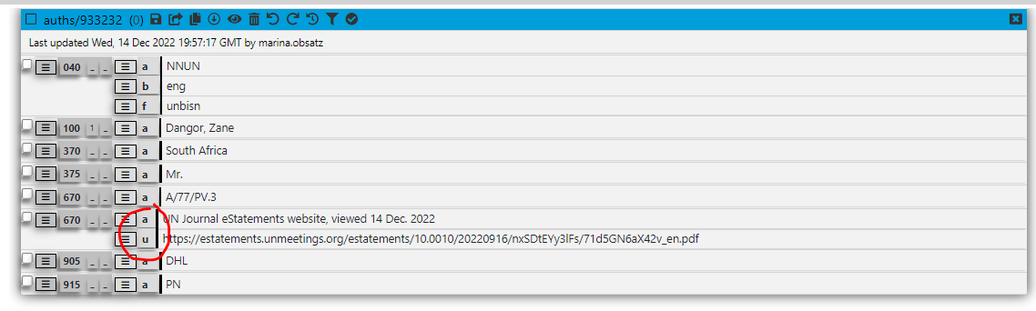 Subfields don't align properly on one record · Issue #919 · dag-hammarskjold-library/dlx-rest ...