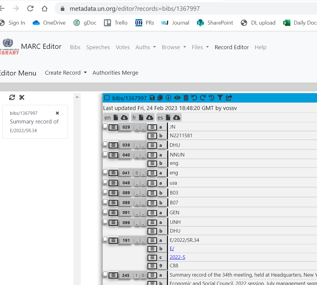 Bib record not showing in browse by symbol results · Issue #1005 · dag-hammarskjold-library/dlx ...