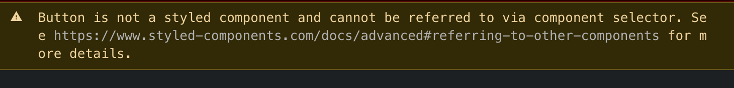 Refactor isElement component selector warning to be an error · Issue #3032 · styled-components ...