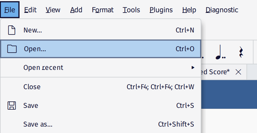 [MU4 Issue] [Accessibility] NVDA doesn't read menus properly · Issue #10712 · musescore ...