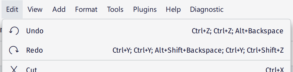 [MU4 Issue] Undo & Redo shortcuts displayed multiple times in Edit menu · Issue #11166 ...
