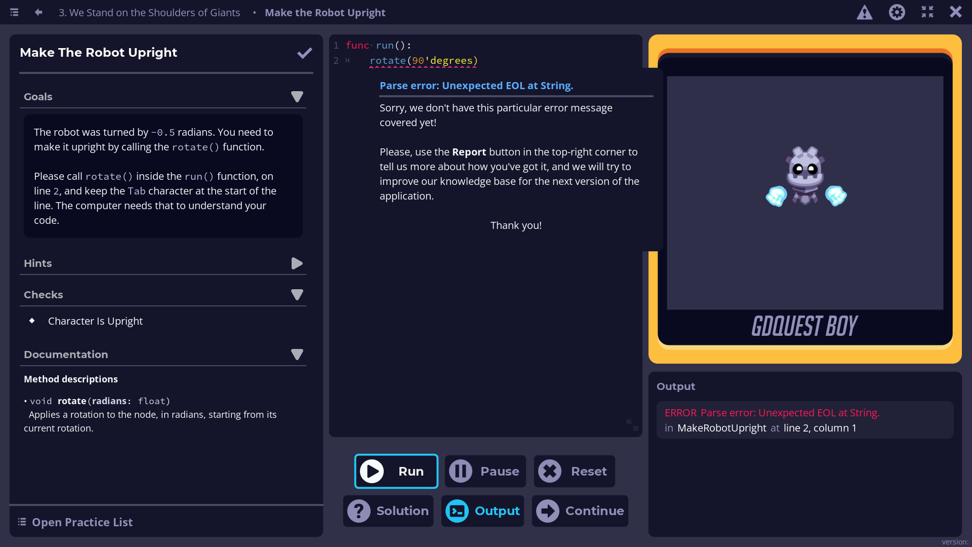 Error message not covered · Issue #598 · GDQuest/learn-gdscript · GitHub