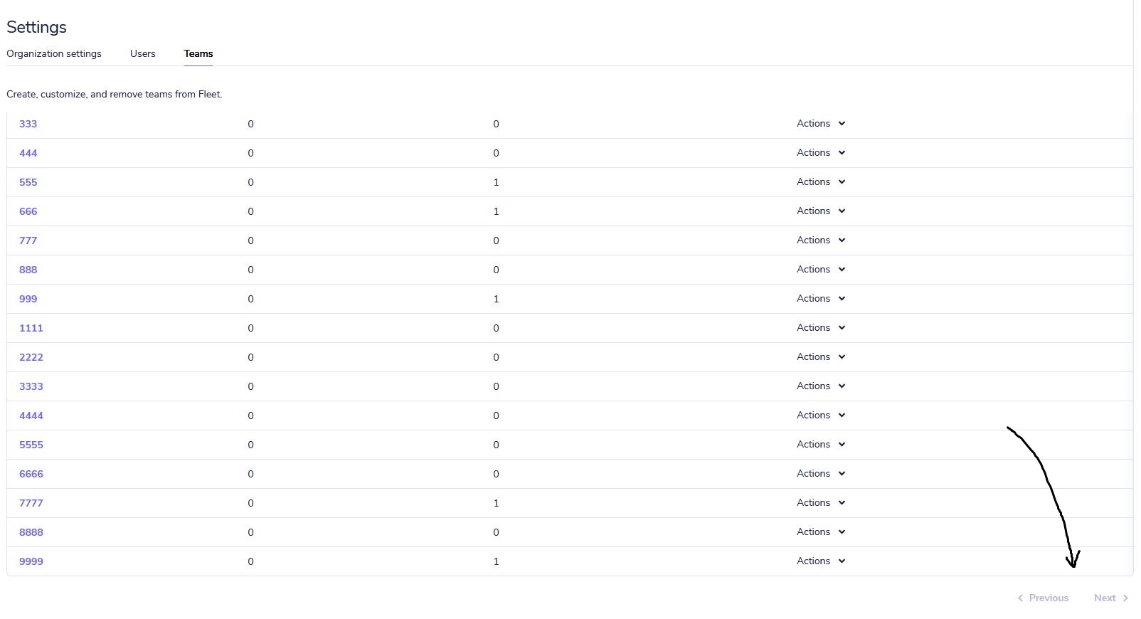 Remove pagination from Teams page · Issue #3786 · fleetdm/fleet · GitHub