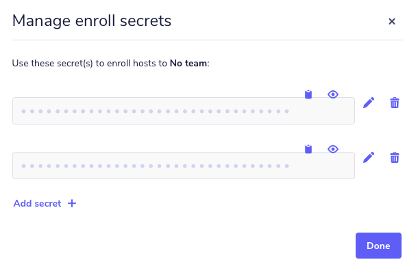 Enroll secret icons have moved around · Issue #9025 · fleetdm/fleet · GitHub