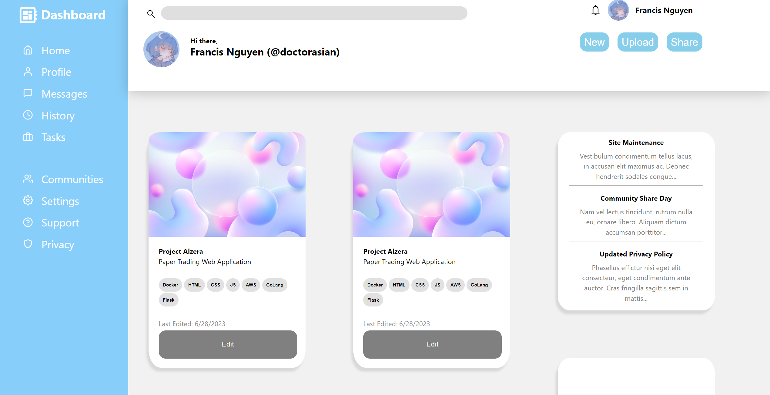GitHub - doctorasian/admin-dashboard-page