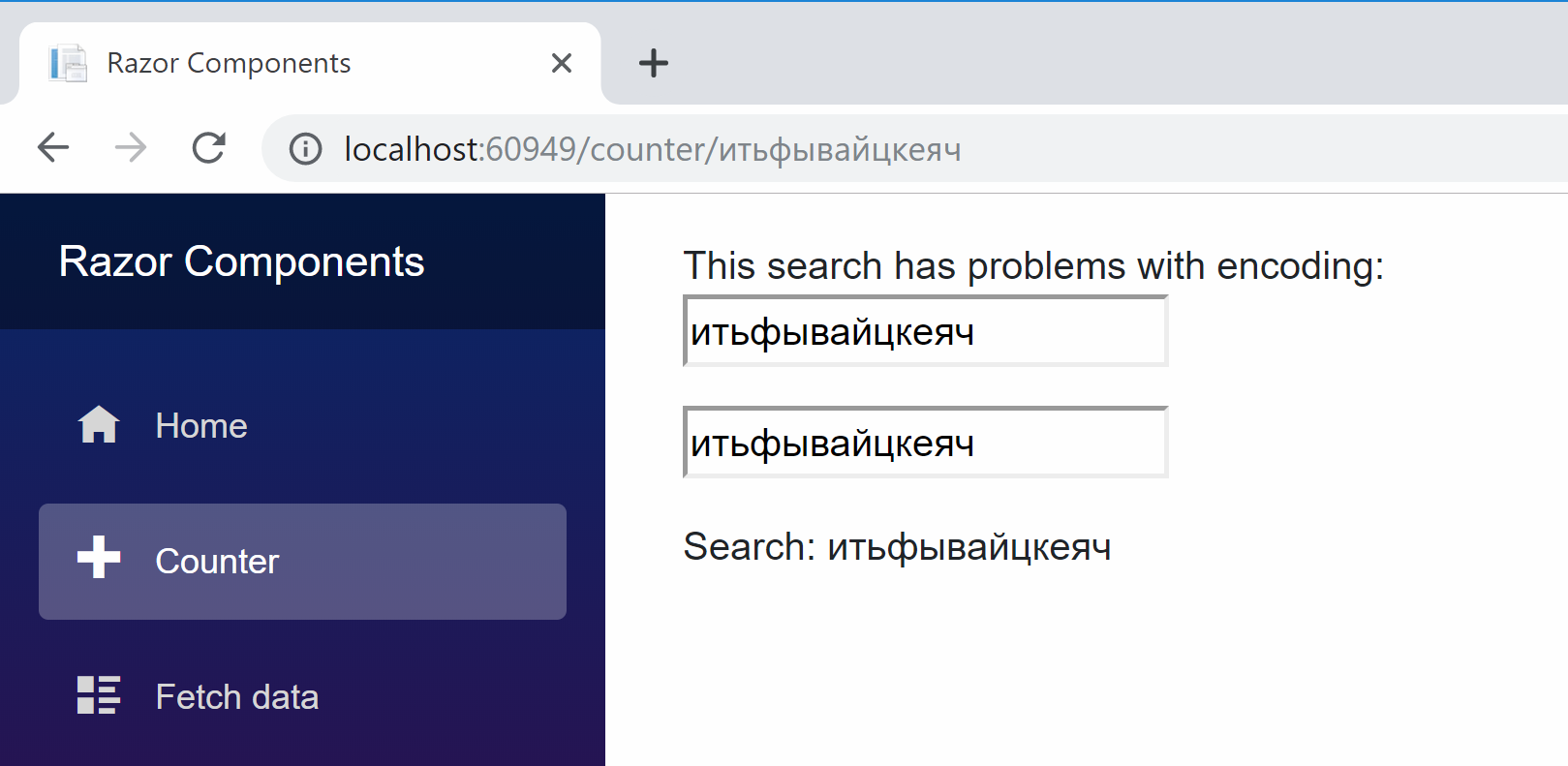 Blazor Url Enconding Sometimes Not Working With Urihelpernavigateto · Issue 10887 · Dotnet