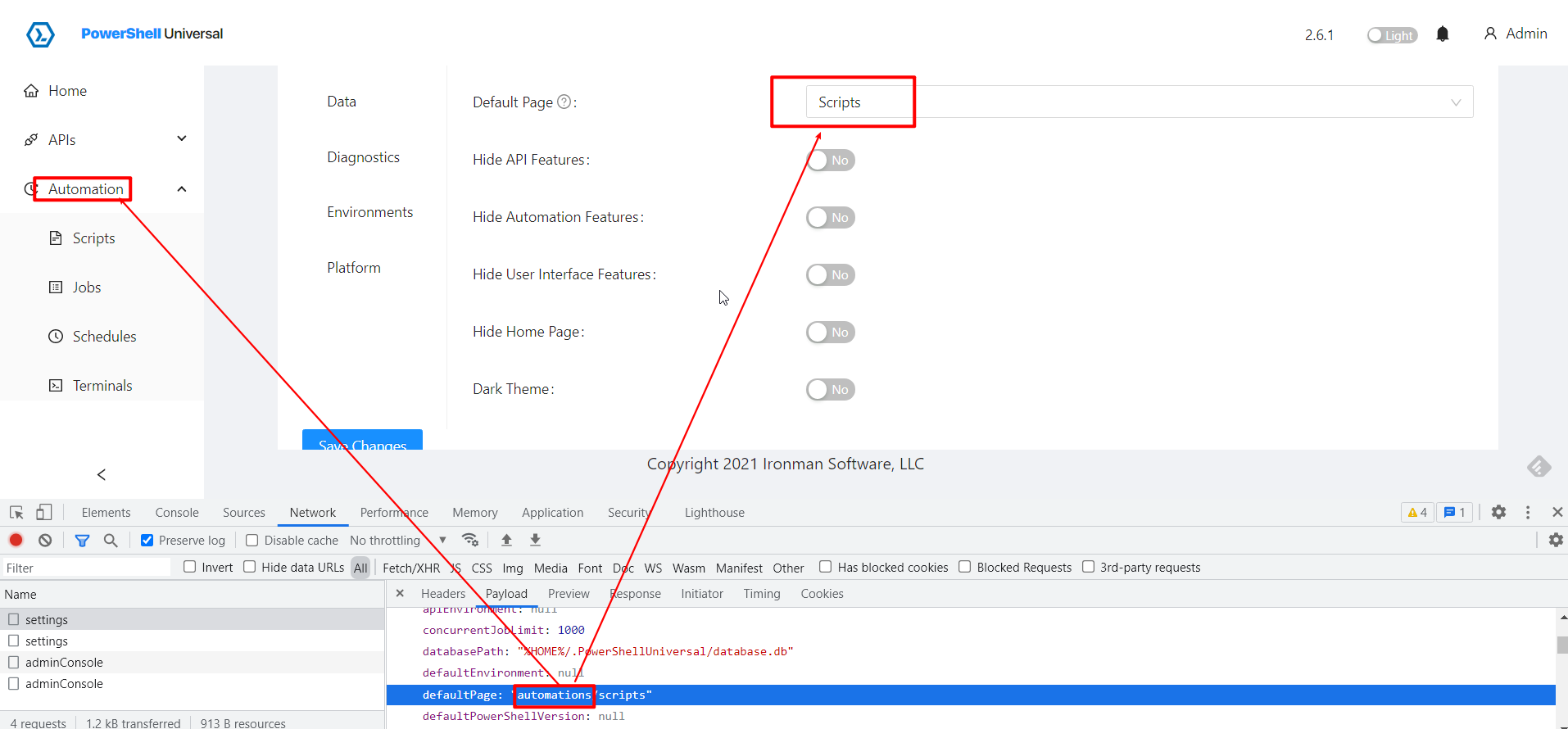 Setting automation as default page is invalid · Issue #805 · ironmansoftware/powershell ...