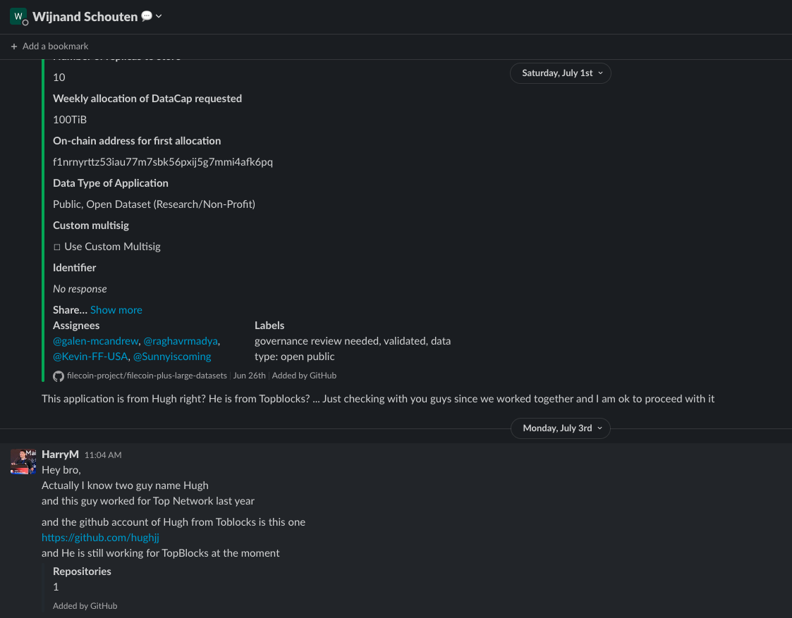 [DataCap Removal Proposal] Abusive Behaviour Detected on ...