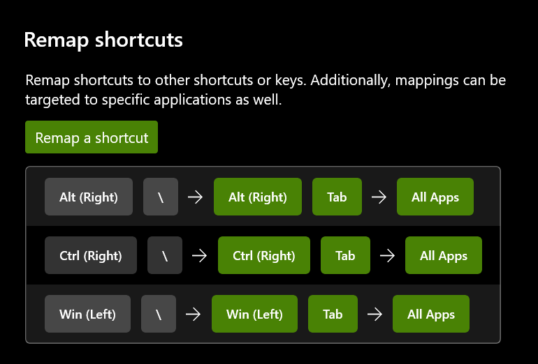 [KBM] Remap Shortcuts Stops Working · Issue #7461 · microsoft/PowerToys · GitHub