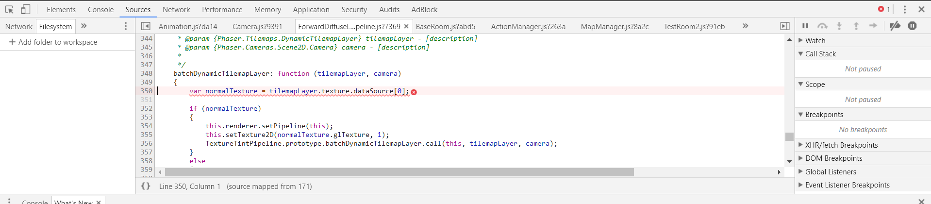 Light2D not working for DynamicTilempas · Issue #3544 · phaserjs/phaser · GitHub