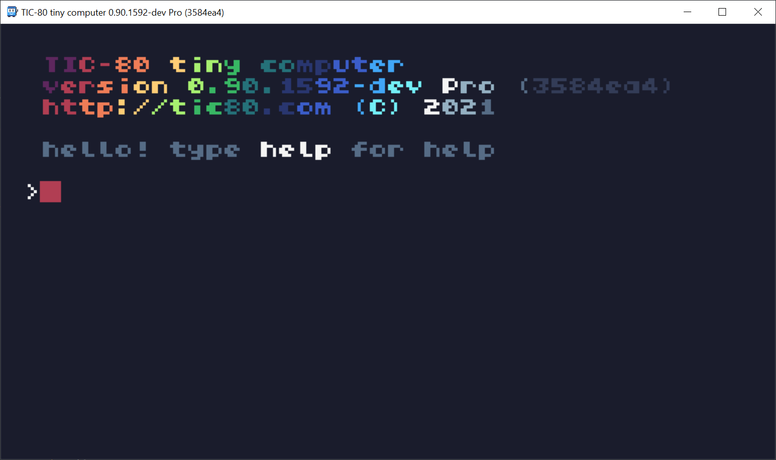 Please add Git SHA to the build number version in console · Issue #1414 · nesbox/TIC-80 · GitHub