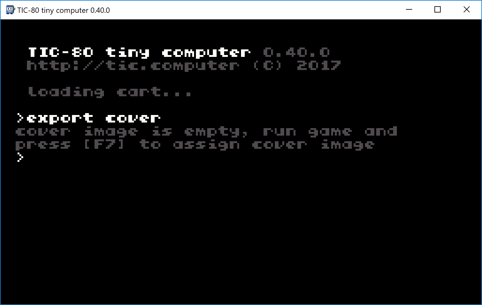 Can't upload a TIC file to the website · Issue #288 · nesbox/TIC-80 · GitHub