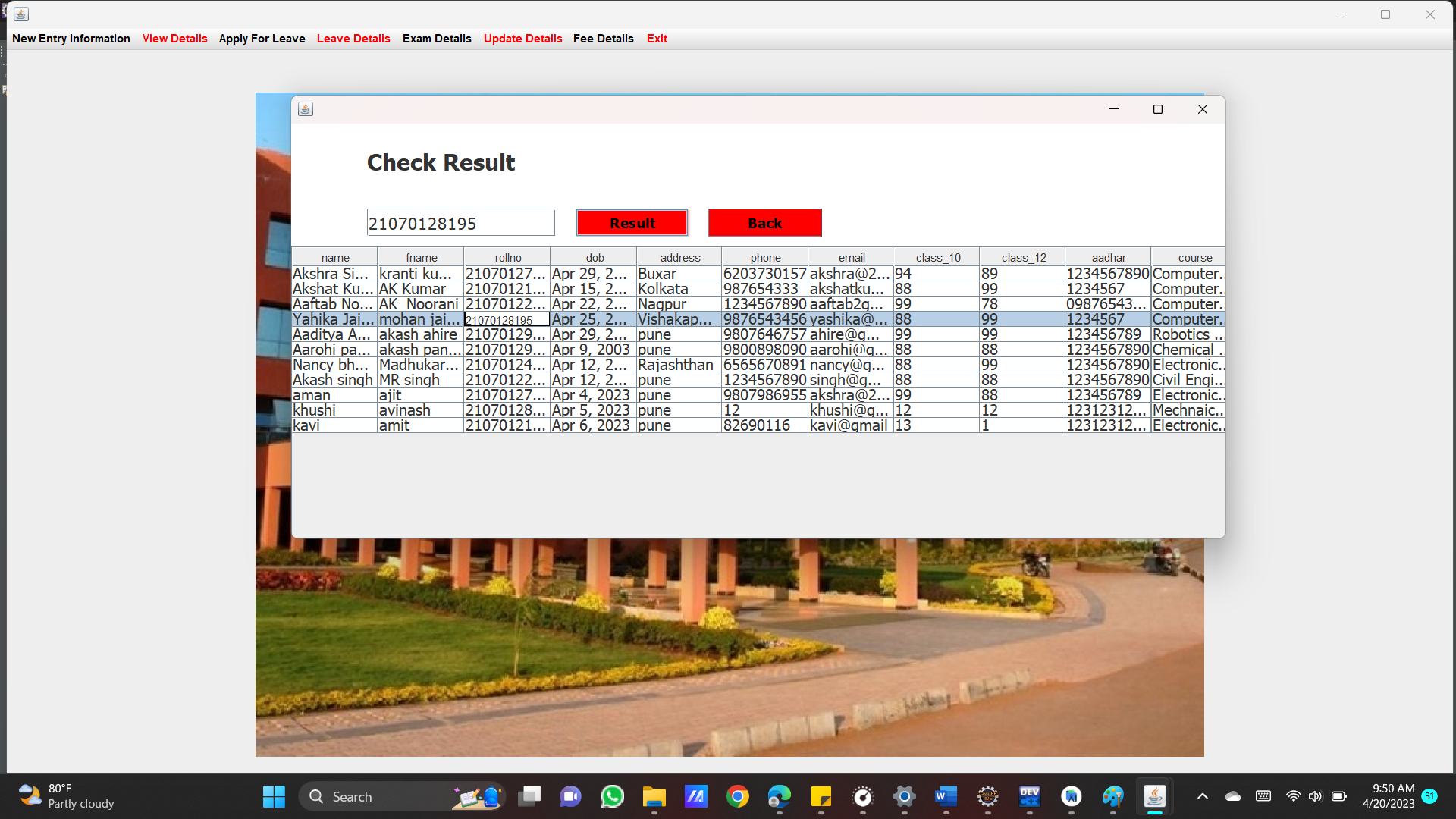 GitHub - akshrasingh/university-management-system