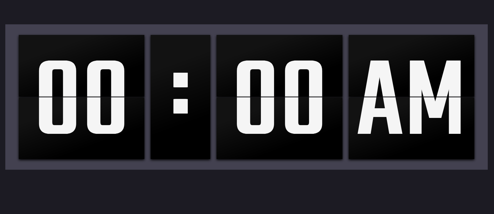 GitHub - EmKJ/Flip-Clock: Turning my first repo into a flip clock to learn about css animation ...
