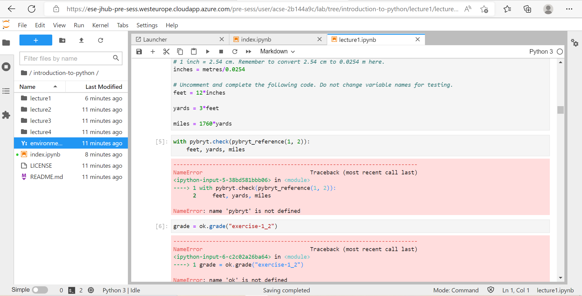 Something Wrong With My Testing Package · Issue 33 · Ese Mscintroduction To Python · Github 1677