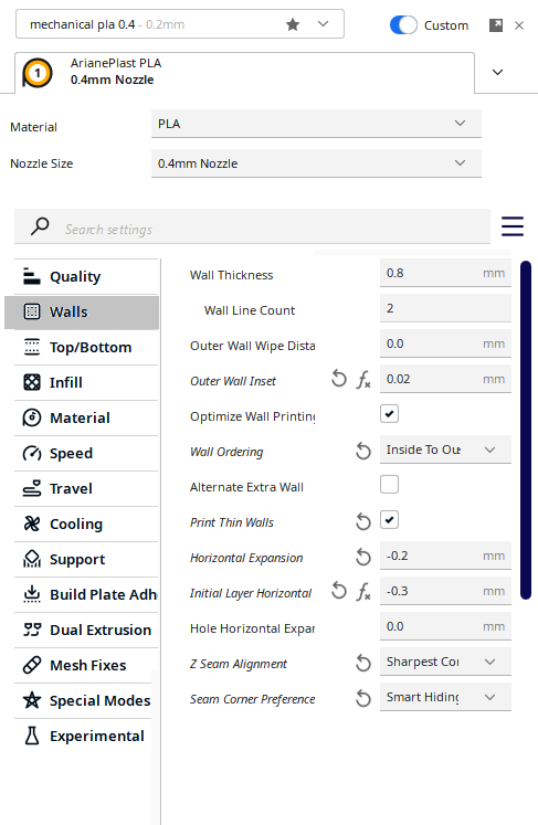Tab instead of a Dropdown List · Issue #1 · fieldOfView/Cura-TabbedSettingsPlugin · GitHub