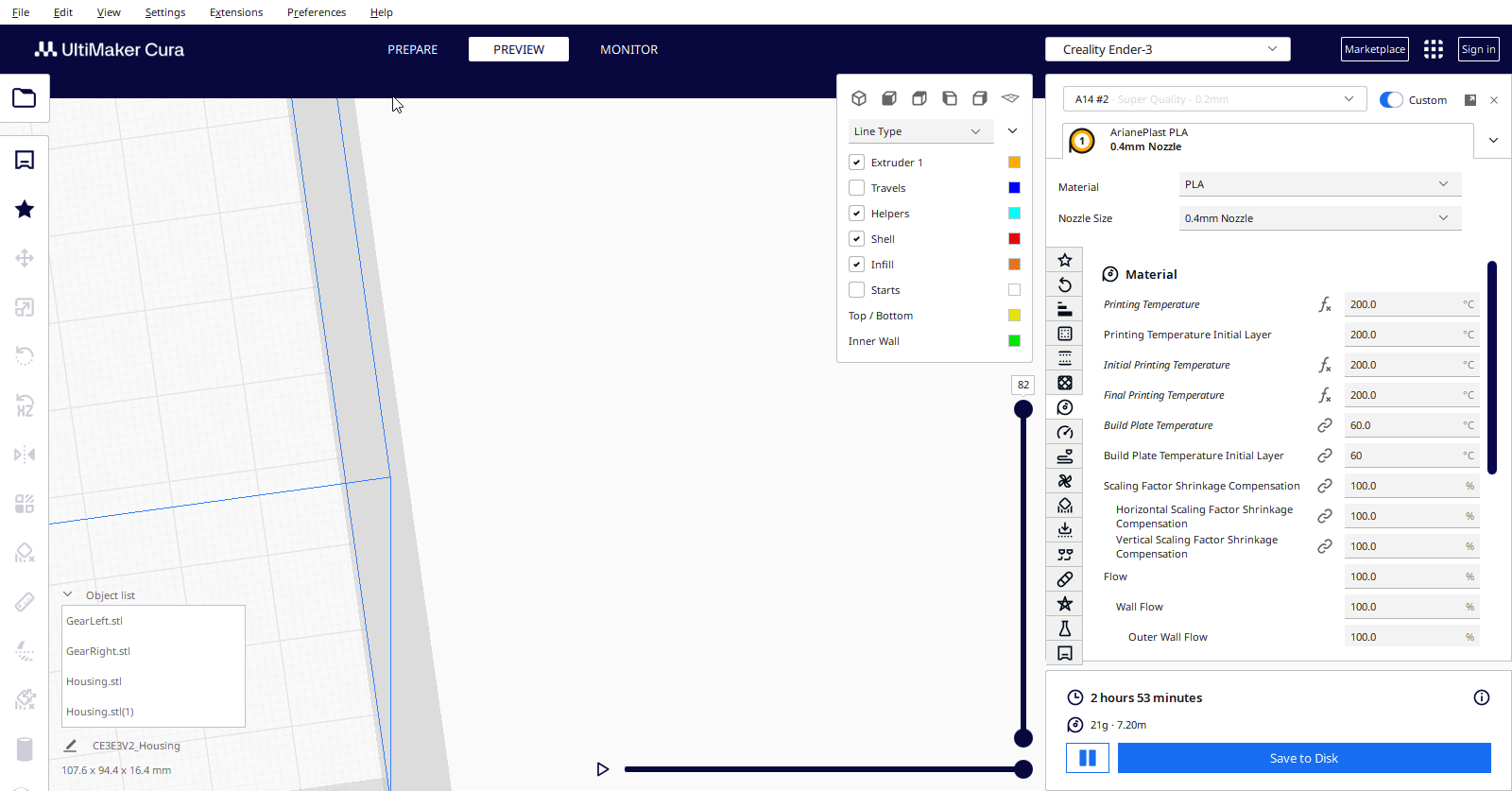 Changing material profile does not transfer new temperature setting to main printing profile ...