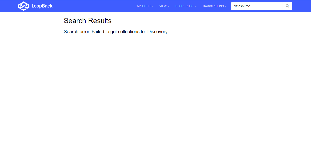Search Feature Isn T Working On · Issue 1410 · Loopbackio · Github