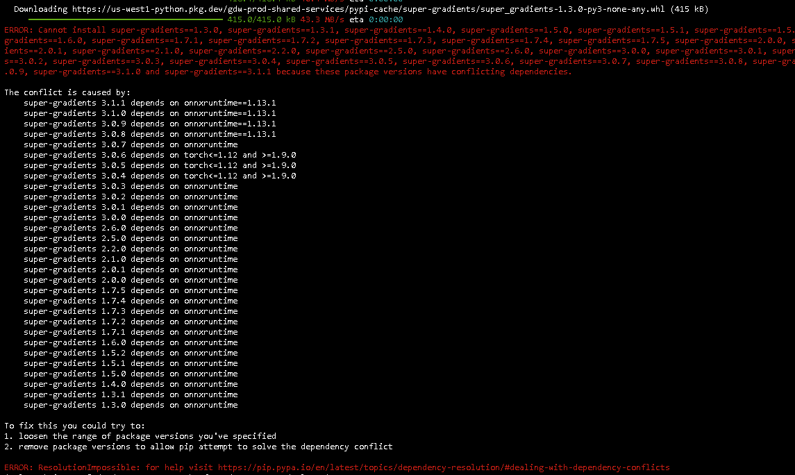 super-gradients==3.1.0 installation issue · Issue #952 · Deci-AI/super ...