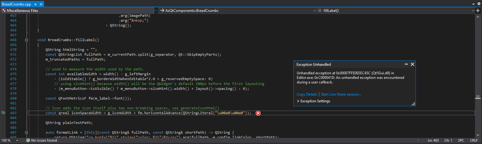 Windowed Editor crashes when resized · Issue #14169 · o3de/o3de · GitHub