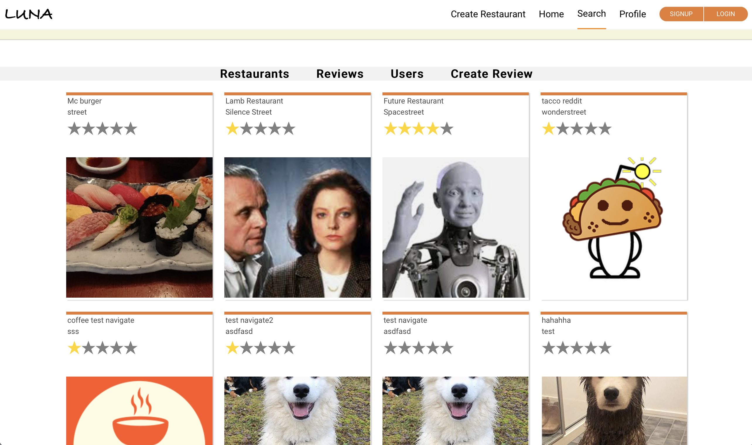 GitHub - SwissCheese15/Restaurant-Review-Project: A restaurant review ...