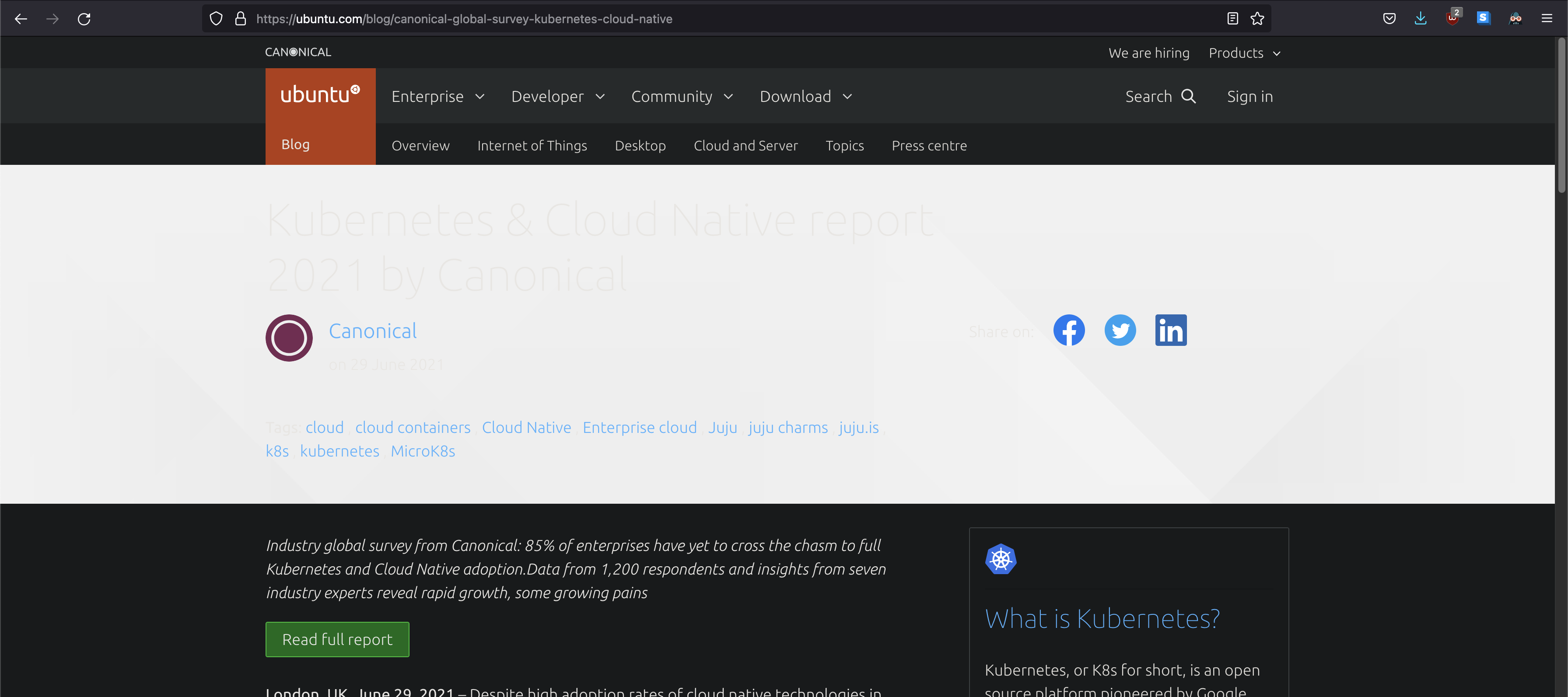 [Broken Website] ubuntu.com/blog/ · Issue #6549 · darkreader/darkreader · GitHub