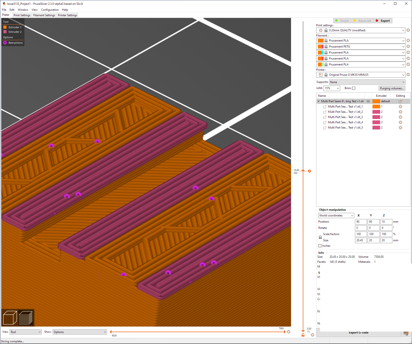 [2.3.0-alpha3] Seam editing/painting on multi-part models · Issue #5144 ...