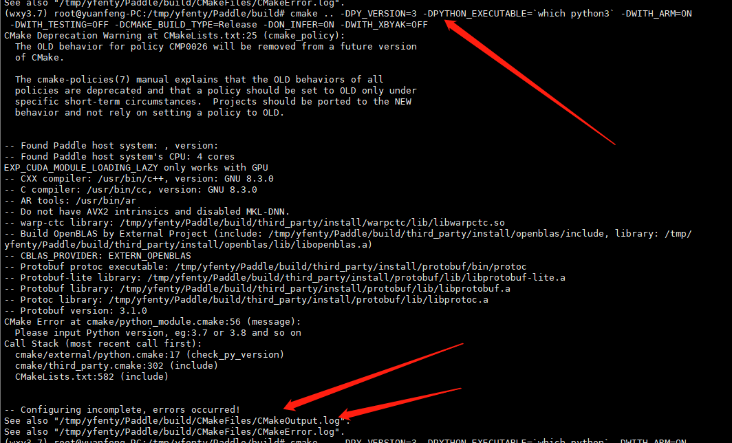 部署安装问题 · Issue #49325 · PaddlePaddle/Paddle · GitHub