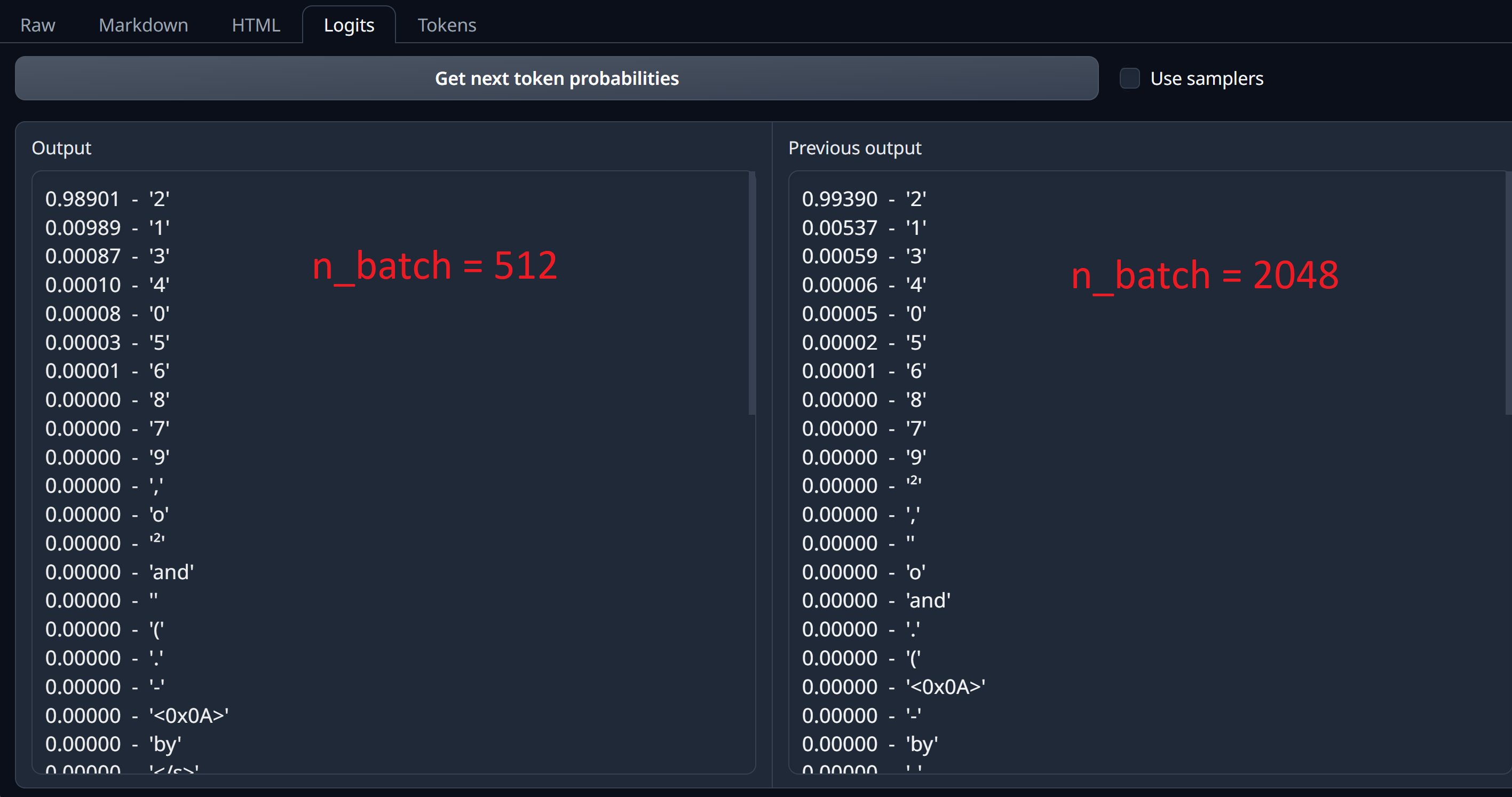 A different value of n_batch gives different logits (llama.cpp_hf) · Issue #4478 · oobabooga ...