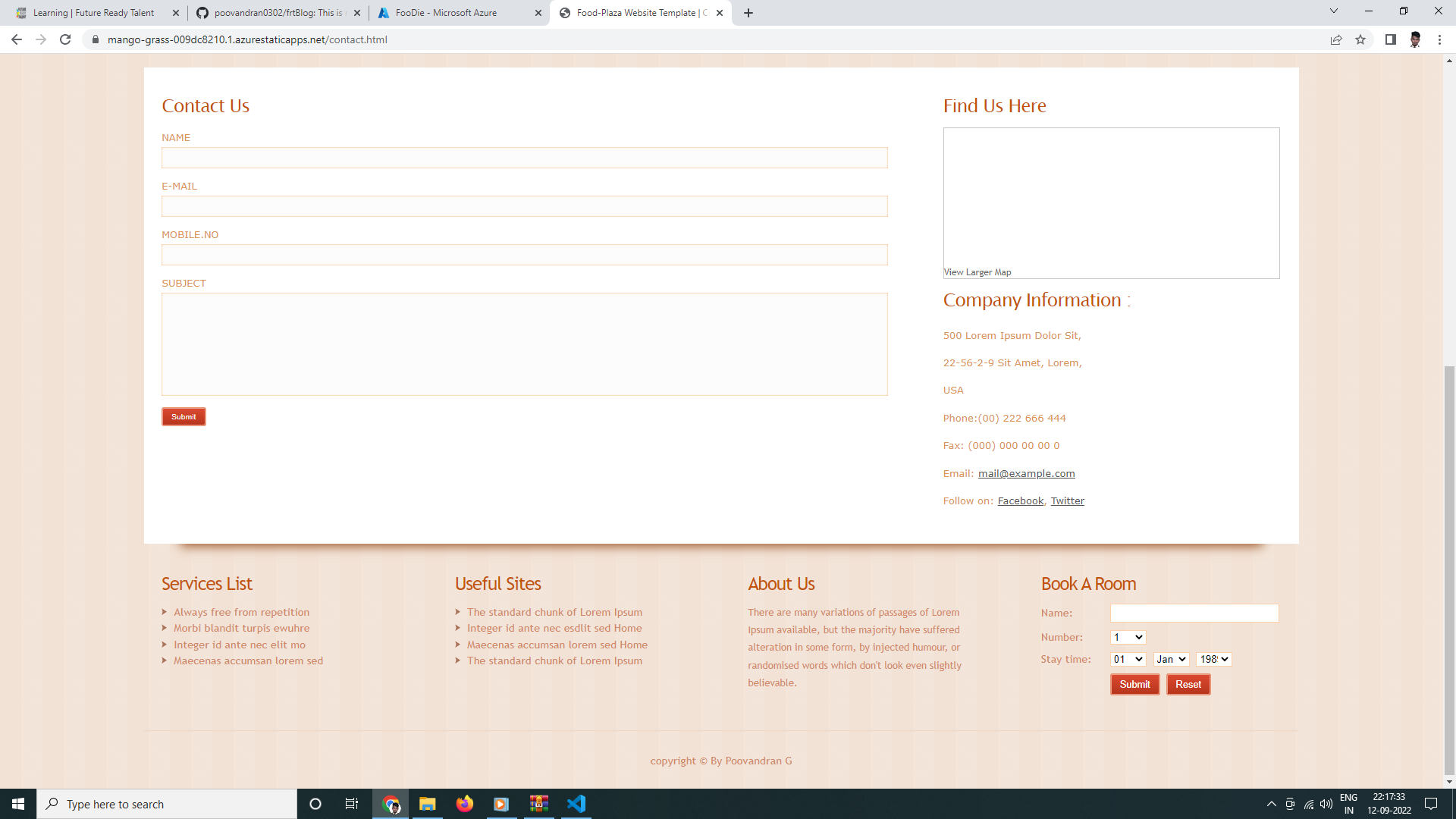 GitHub - gpoovandran/frtBlog: This is my final Future Ready talent project