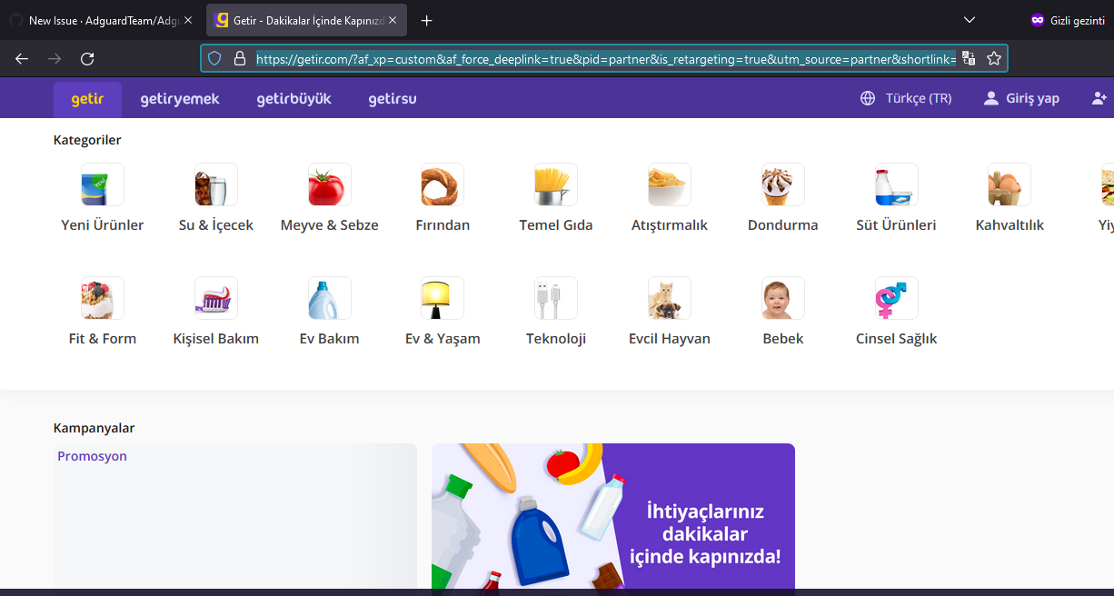 getir.com · Issue #133961 · AdguardTeam/AdguardFilters · GitHub