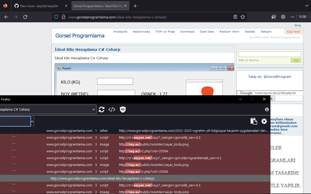 gorselprogramlama.com · Issue #14721 · easylist/easylist · GitHub