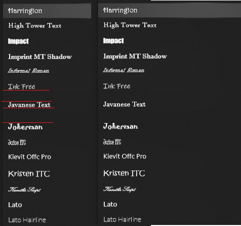 [Bug]Extra space between listed fonts · Issue #1209 · 0x7c13/Notepads · GitHub