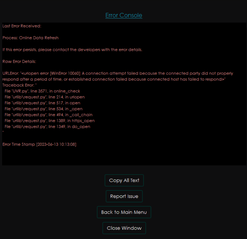 error connecting to internet · Issue #613 · Anjok07/ultimatevocalremovergui · GitHub
