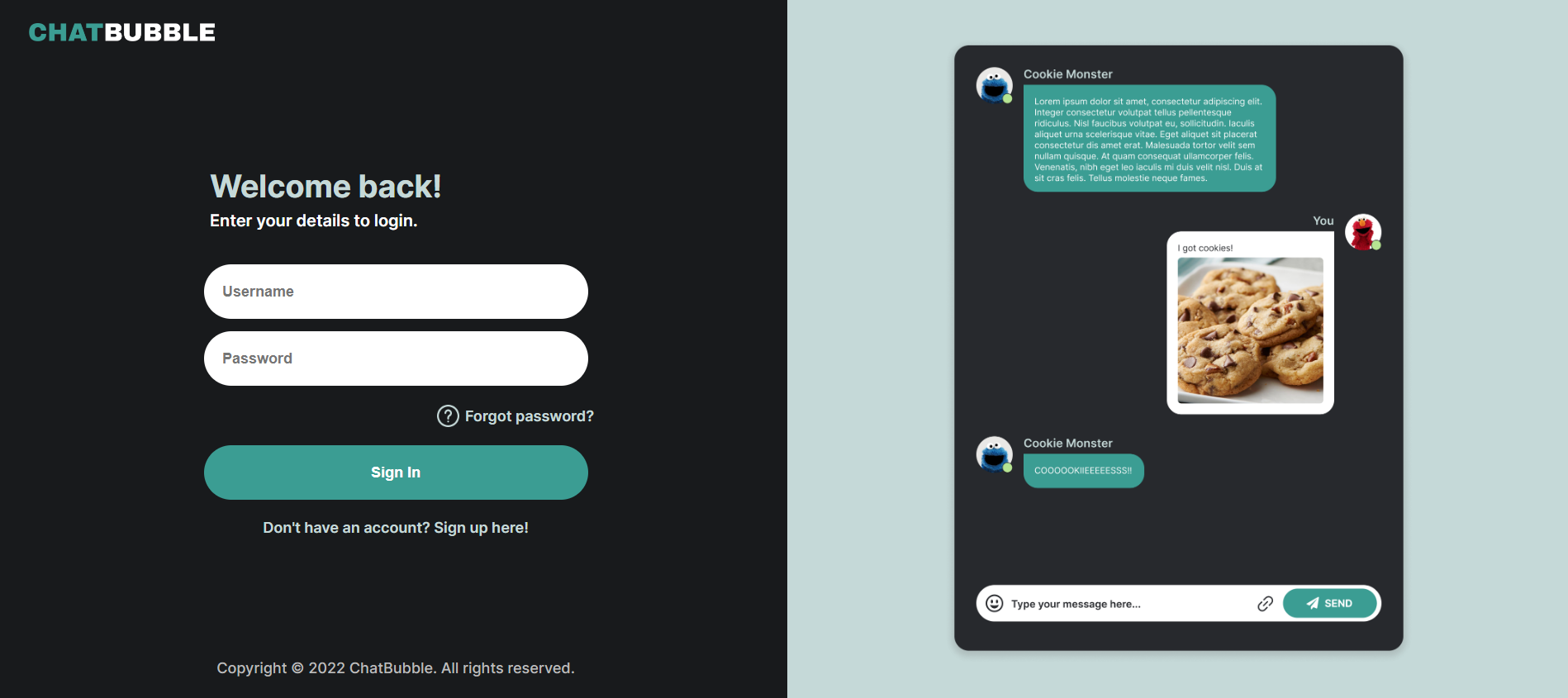 GitHub - everly001/chatbubble: Chatbubble is a one-to-one private ...