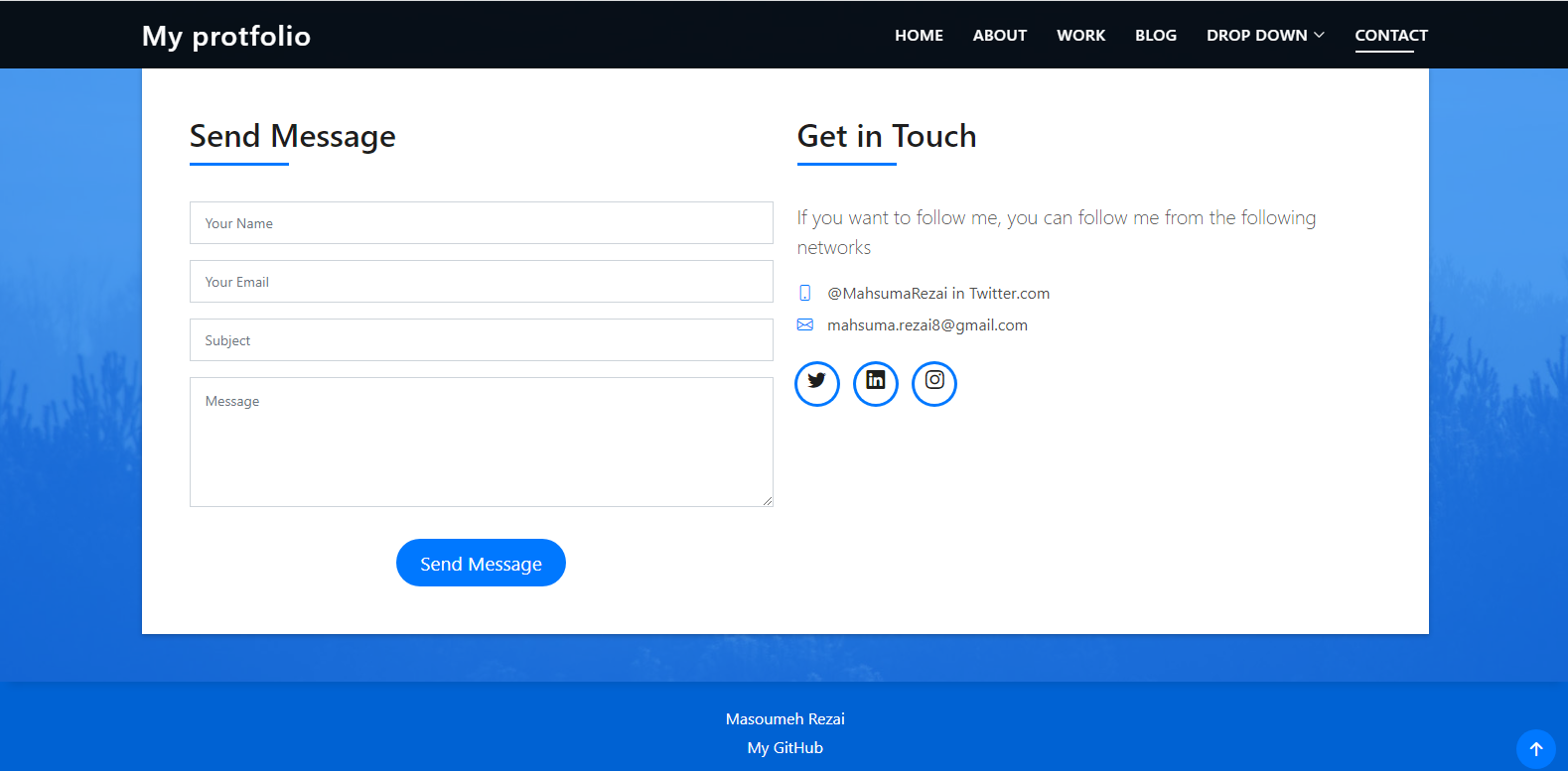 GitHub - MahsumaRezai/protfolio: Hello this is my portfolio