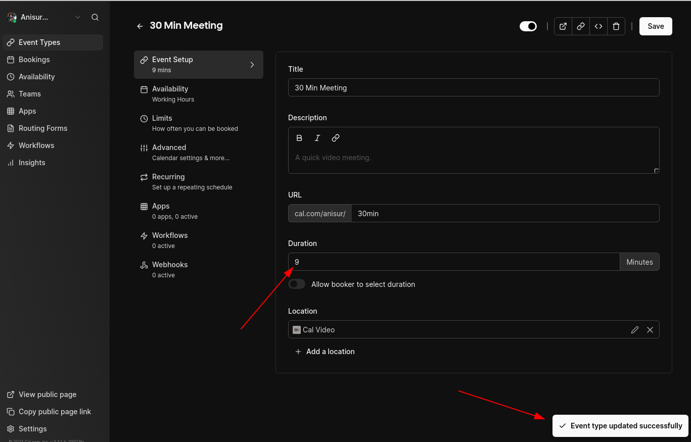 Minimum Time is not correct. · Issue #11394 · calcom/cal.com · GitHub