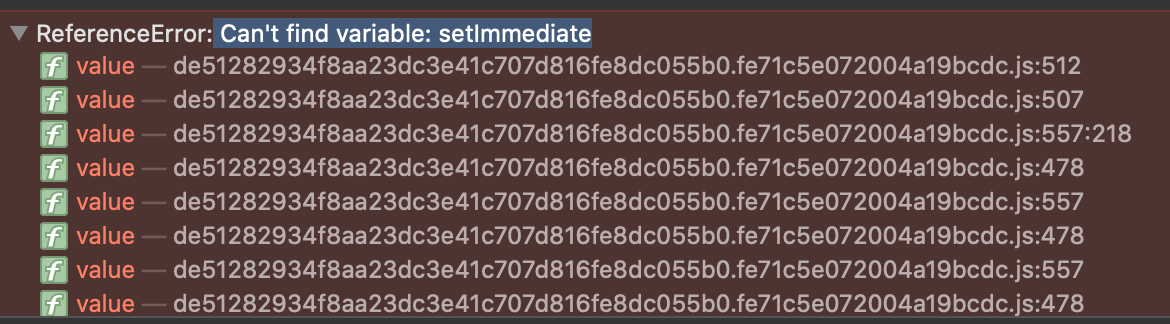 Can't find variable: setImmediate · Issue #824 · software-mansion/react-native-reanimated · GitHub