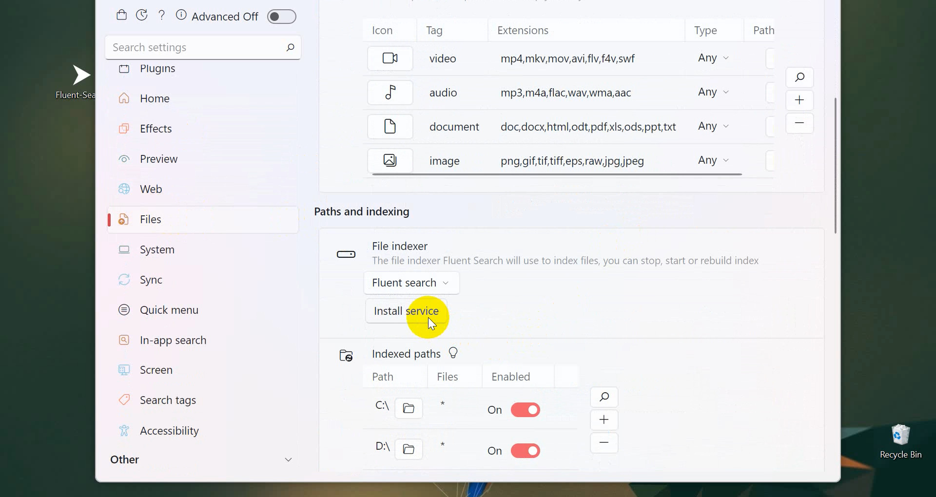 Fluent Search (Beta) not responding immediately after installation · Issue #766 · adirh3/Fluent ...