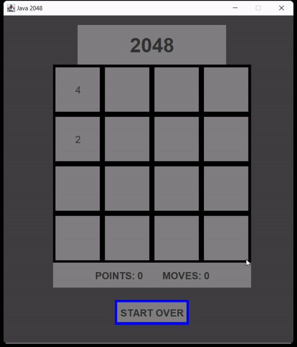 GitHub - aidanoconnor11/2048Game