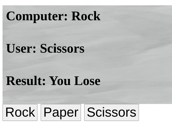GitHub - zenagrams/RockPaperScissors: First Javascript Game