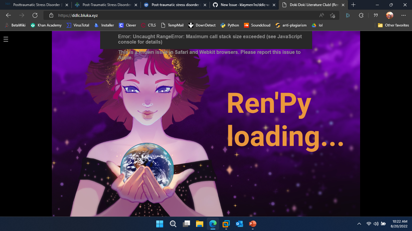 Game crashes in MS Edge · Issue #4 · 1sh0zer/ddlc-web · GitHub